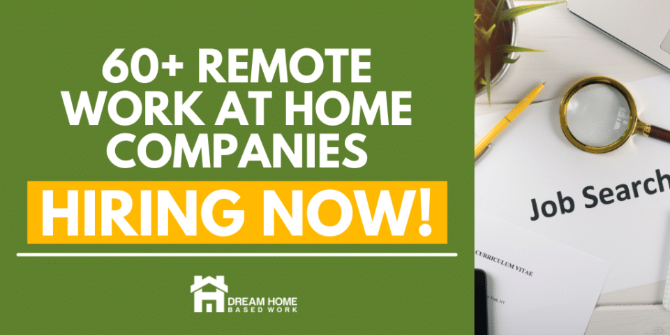 Dream Home Based Work - Legit Work at Home Jobs